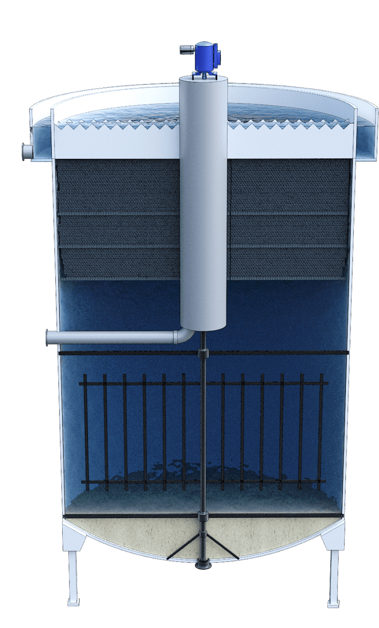 Sedimentadores lamelares cilíndricos | Ecodena